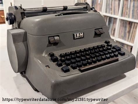 IBM Model A Executive On The Typewriter Database