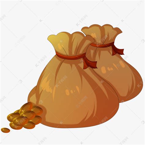 咖啡豆袋子装饰插画素材图片免费下载 千库网