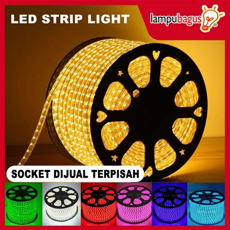 Jual Lampu LED Strip 4040 SMD Per Meter LED Strip 4040 SMD Socket Djual Terpisah Shopee