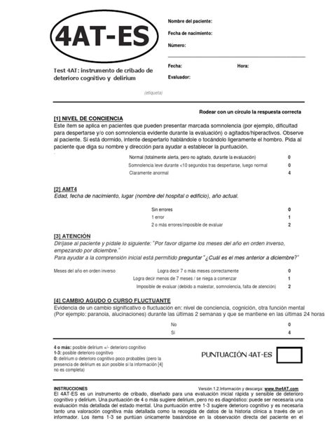 4at Es Escala Pdf Especialidades Medicas Medicina Clinica