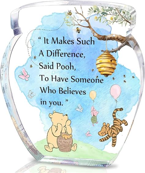 Hunny Pot Shape Acrylic Desk Decor Winnie Friendship Ts