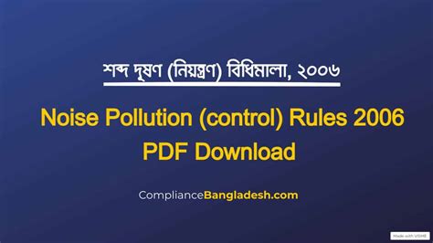 Anti Noise Pollution Act At Ruby Vannatter Blog