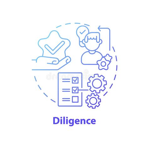 Outline Due Diligence Vector Icon Isolated Black Simple Line Element Illustration From Human