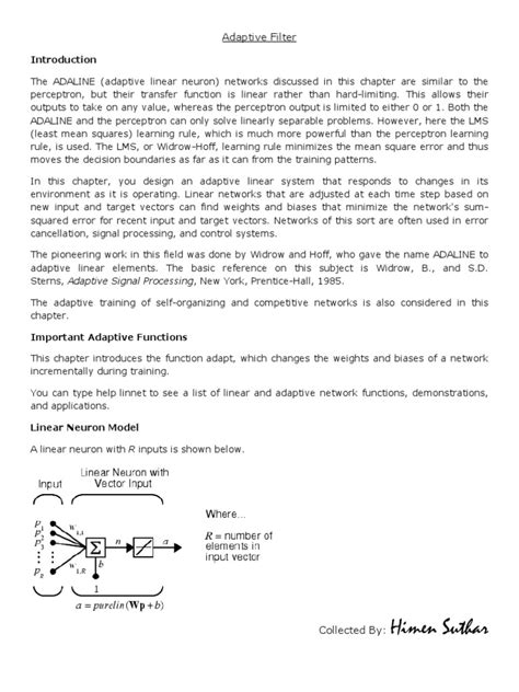 Adaptive Filters Pdf Filter Signal Processing Linearity