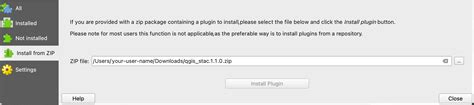 Install The QGIS STAC API Browser Plugin STAC Tutorials