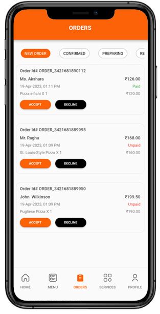 Online Pizza Delivery System Foodiv