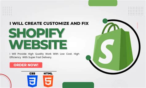 Create Customize And Fix Shopify Website With Custom Coding By Nishadur