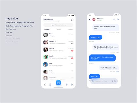 Im即时通信app设计稿nsworks 站酷zcool