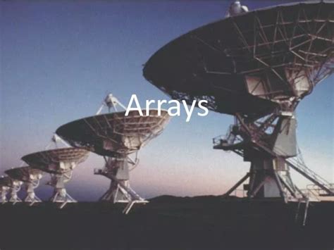 Ppt Arrays Powerpoint Presentation Free Download Id2483473