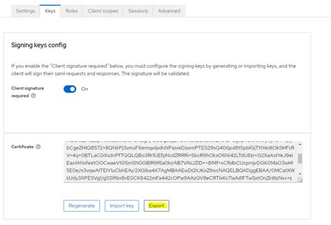 Saml Signing Andor Econding Exported Pcks12 Certificate Are Invalid · Issue 17897 · Keycloak