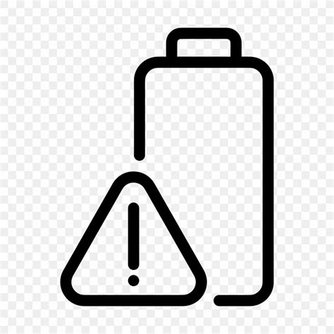 Battery Alert Low Battery Warning Icon In Black Design PNG X Px Battery Alert