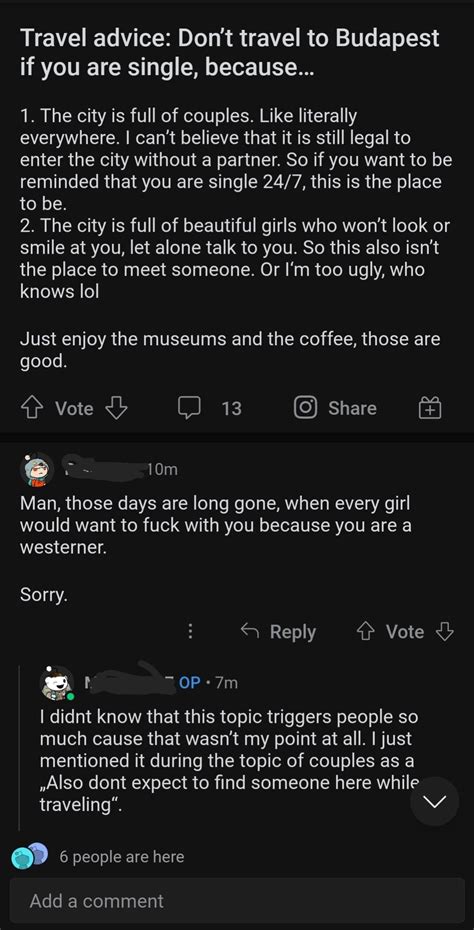 Guy Upset That He Can T Do Sex Tourism R Inceltear