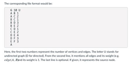Solved Project Graph Algorithms And Related Data Chegg Com