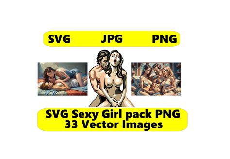 Sexy Girls SVG Image Set Digital Illustration Vector Images Art Props Fuck Sex Design Undressed