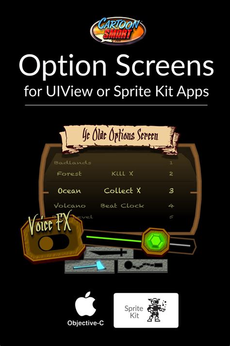 Option Screens For Uiview Or Spritekit Apps Subscriber Access