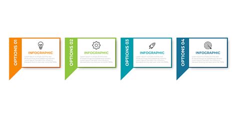 타임라인 인포그래픽 디자인 요소 및 번호 옵션 4 단계로 비즈니스 개념 워크플로 레이아웃 다이어그램 연례 보고서 웹 디자인에