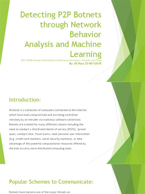 Detecting P2p Botnets Through Network Be Pdf Cybercrime Computer Security Exploits