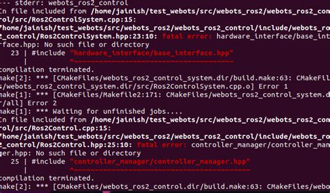 Issue With Colcon Build On Webotsros2driver · Issue 747