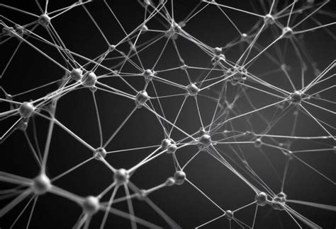 Intricate Hightech Network Of Interconnected Nodes And Wires In