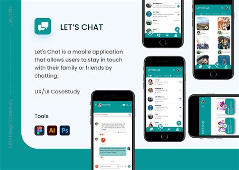 let s chat app on behance