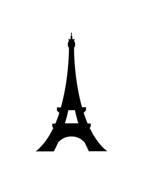 Eiffel Tower Solid SVG Files For Cricut Instant Digital Download Perfect For DIY Projects And