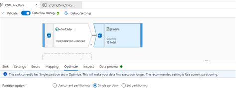 column is always getting null values in adf data flows when using