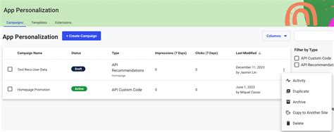 Creating Templates Dynamic Yield Knowledge Base