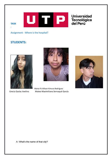 Ac S07 Week 7 Task Assignment Where Is The Hospital Task Assignment Where Is The