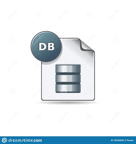 Color Icon Db File Format Stock Vector Illustration Of File Information 193420645
