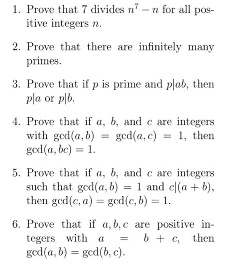 Solved 1 Prove That 7 Divides N N For All Pos Itive
