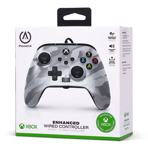 Powera Enhanced Wired Controller For Xbox Series X S Metallic Arctic Games Corner