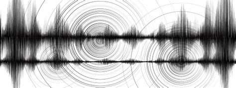 울트라 파워의 지진 파 흰 종이 배경 오디오 웨이브 다이어그램 개념 교육 및 과학 벡터 일러스트 레이 션에 대 한 디자인에 검은색에 대한 스톡 벡터 아트 및 기타 이미지
