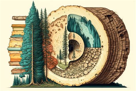 Tree Ring Infographic Stock Illustrations 158 Tree Ring Infographic Stock Illustrations