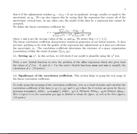 Matlab Project Linear Regressions Using The Least