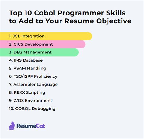 Top 17 Cobol Programmer Resume Objective Examples