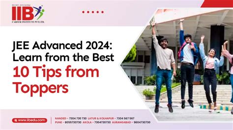10 Expert Tips For Cracking JEE Advanced 2024 IIB