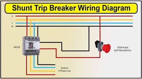 Shunt Trip Breaker Wiring Diagram Connection Circuit 51 Off