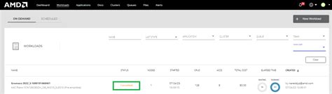 Cancel A Workload AMD Accelerator Cloud Help Cancel A Workload AMD Accelerator Cloud Help