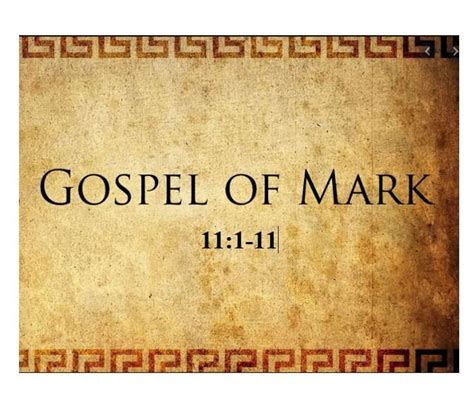 Bible Outlines Mark 11 1 11 The Reception That Wasnt