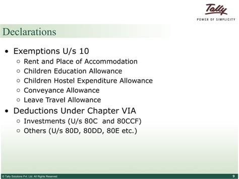 Tally Tutorial Income Tax Computation For Employees PPS