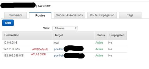 Amazon Web Services Connecting Two Aws Peering Connections Server Fault