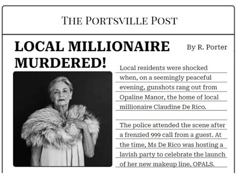 Murder Mystery Comprehension Analysis And Decoding Skills Teaching Resources