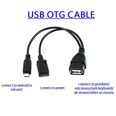 In Micro Usb To Usb Adapter Otg Cable Power Cable For Android Tv Box Shopee Malaysia