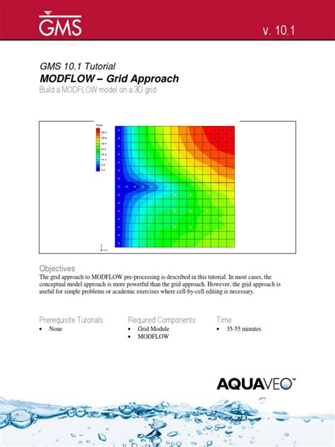 modflow grid approach gms 10 1 tutorial pdf spreadsheet conceptual model