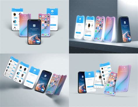 App Presentation Mockup PSD Design