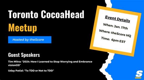 Iosdevelopers Swiftprogramming Softwaredevelopers Thescore
