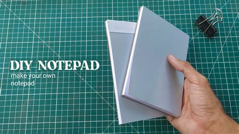 Membuat Notepad Sendiri Diy Notepad Youtube