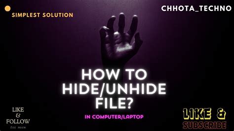 How To Hideunhide Filefolder In Computercomputer Mein Kisi Filefolder Ko Hideunhide Kaise