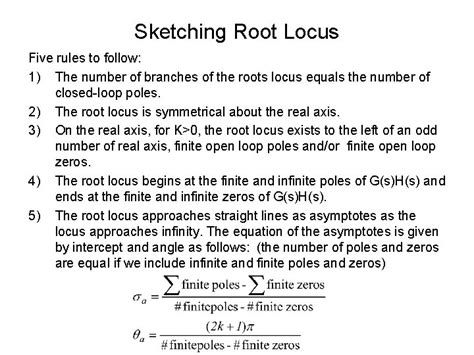 4 0 ROOT LOCUS OBJECTIVE Determination Of Root