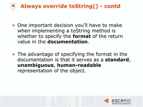 Effective Java Always Override Tostring Method Ppt